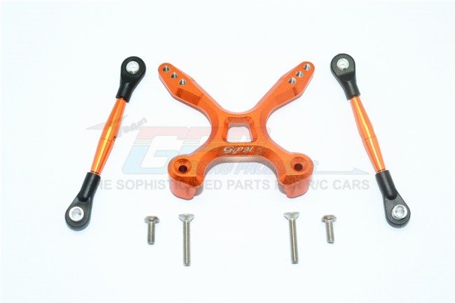 GPM Racing Aluminum Rear Tie Rods With Stabilizer - Orange (GPM Racing ...