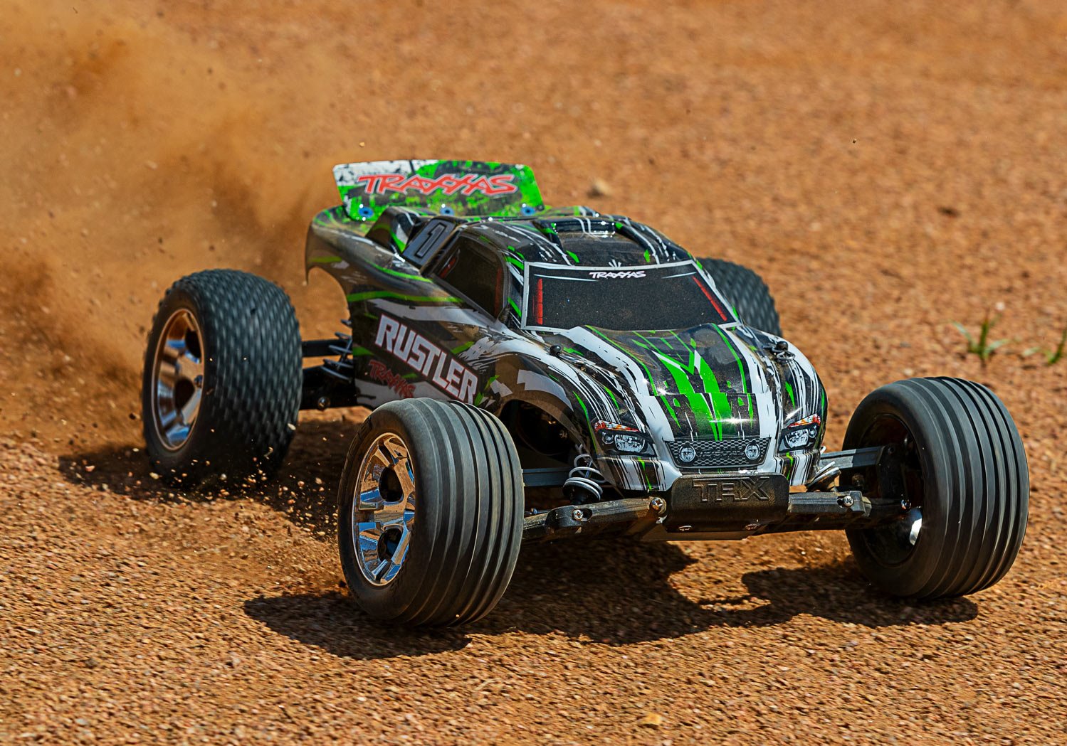 Traxxas Rustler: 1/10 Stadium Truck - Green (Traxxas 37054-4-GRN ...