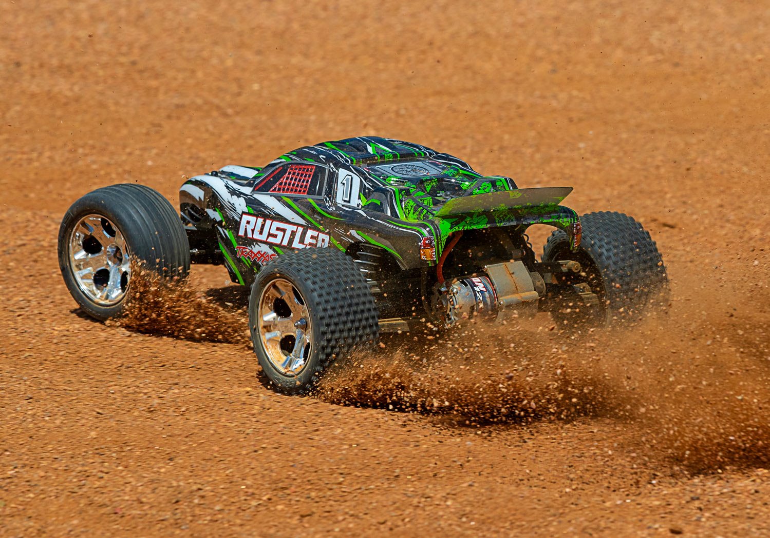 Traxxas Rustler: 1/10 Stadium Truck - Green (Traxxas 37054-4-GRN ...