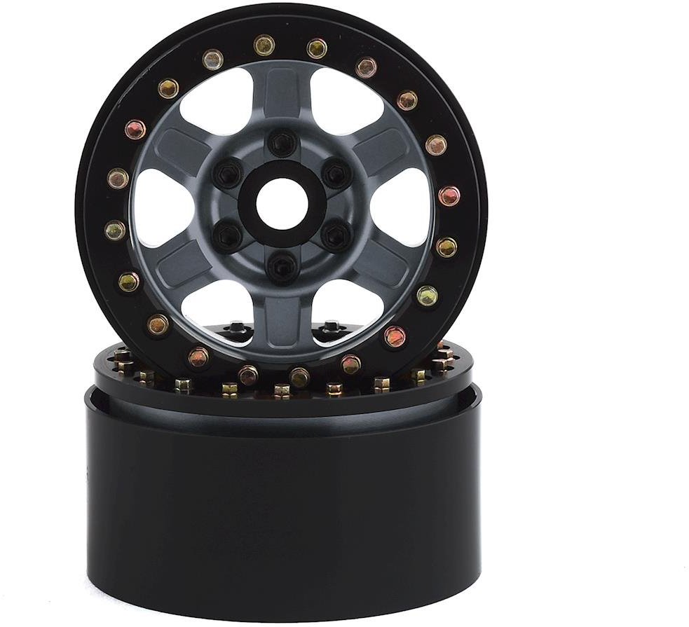 SSD RC 1.9 Challenger Beadlock Wheels (Grey) (2) (SSD RC SSD00389 ...