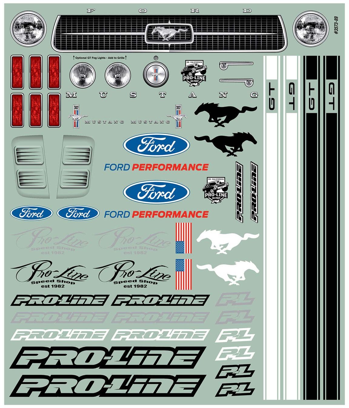 Proline 1967 Ford Mustang Clear Body: SC Drag Car (Proline 357300 ...