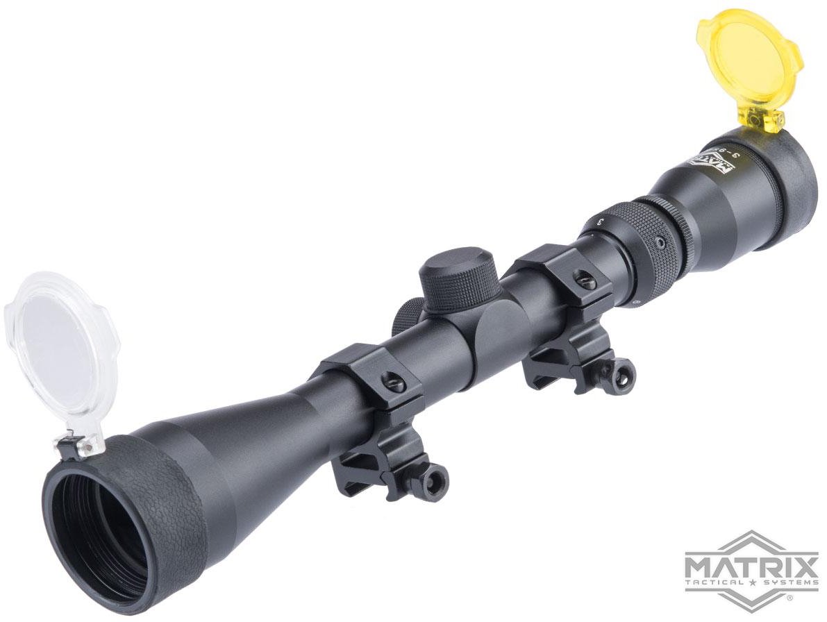 Matrix 3 9X40 Professional Scope For Airsoft Rifles W Scope Rings Col