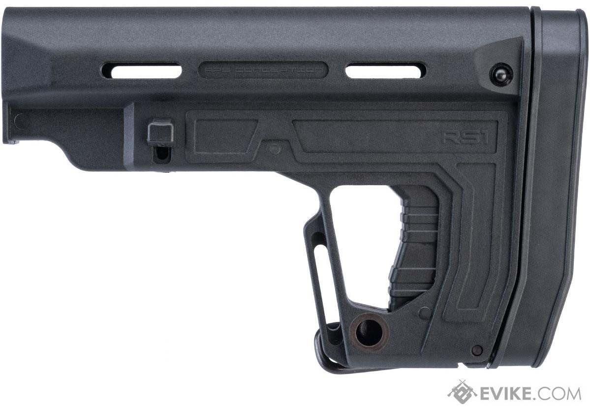 APS RS-1 Retractable Stock for M4/M16 Airsoft AEGs (Color: Black) (APS ...