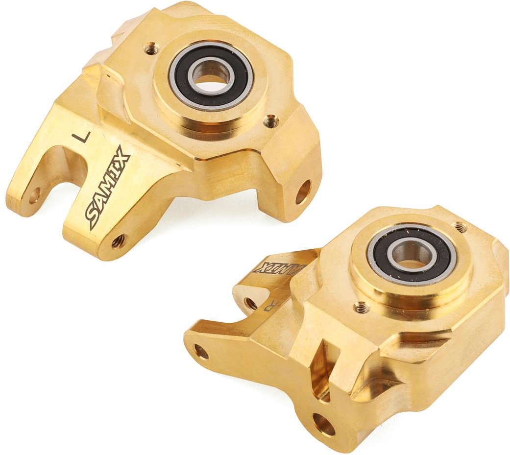 Samix SCX6 Brass Heavy Duty Steering Knuckle Set (Samix SAMSCX6-4412G ...