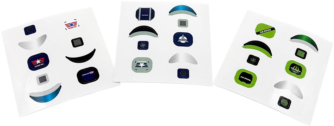 Rage RC Decal Sheet; Jetpack Commander Xl (Rage RC 4535 | RGR4535 ...