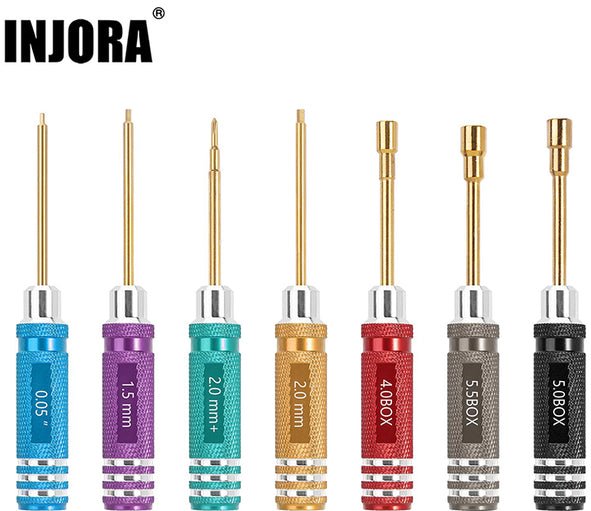 Injora 7 Colors Short Handle Hex Screwdriver Nut Driver Tool Kit For 1 ...
