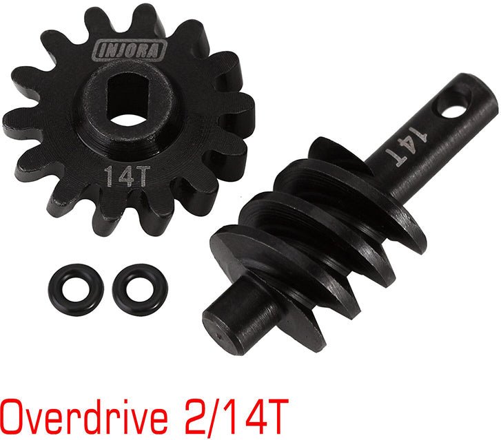 Injora Overdrive Underdrive Gears 12T 13T 14T 16T OD/UD Gears for SCX24 ...