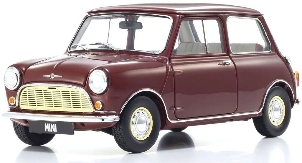 Kyosho 1/18 Scale Morris Mini Minor Cherry Red Model (Kyosho 08964R ...