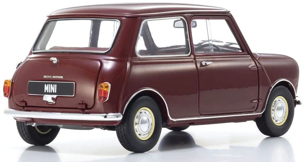 Kyosho 1/18 Scale Morris Mini Minor Cherry Red Model (Kyosho 08964R ...