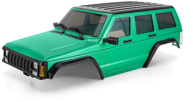 Injora ABS Cherokee Body With Bumpers for 155mm 1/18 TRX4M Bronco Defen ...