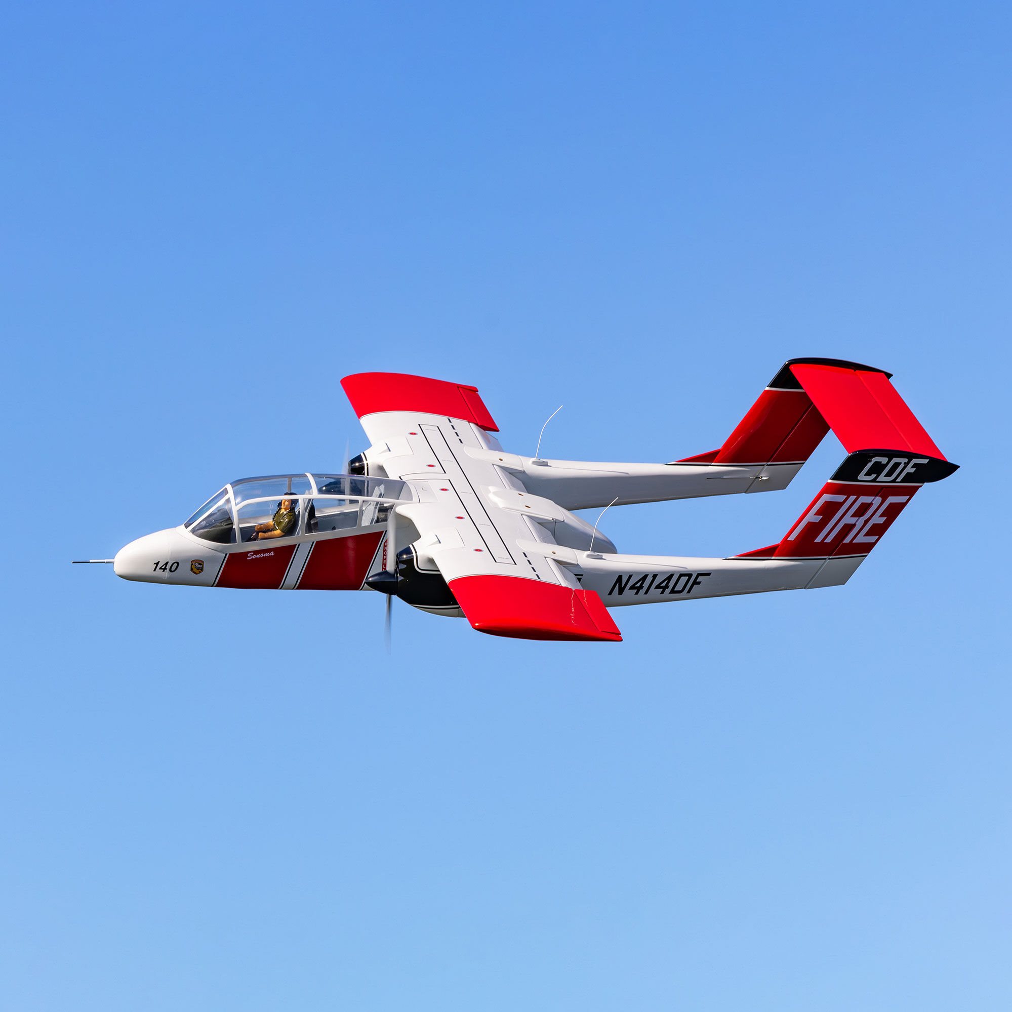 Hangar 9 OV-10 Bronco 20cc ARF with Landing Gear Set, Spektrum Avian ...