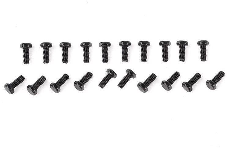 RC 4WD Scale Hex Head Bolts (M2.5X6mm) (Black) (RC 4WD ZS0096 ...