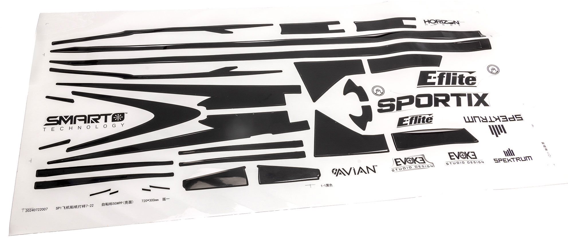 E-Flite Decal Sheet: Sportix 1.1m (E-Flite EFL-1967 | EFL-1967 ...