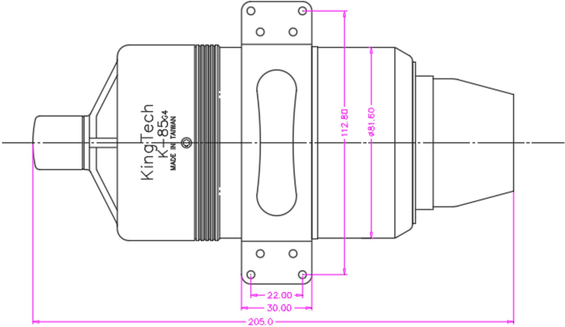 KingTeck Turbines KingTech K-85G4+ Turbine Engine with ECU (KingTeck Turbines 85G4 | KGT85G4 ...