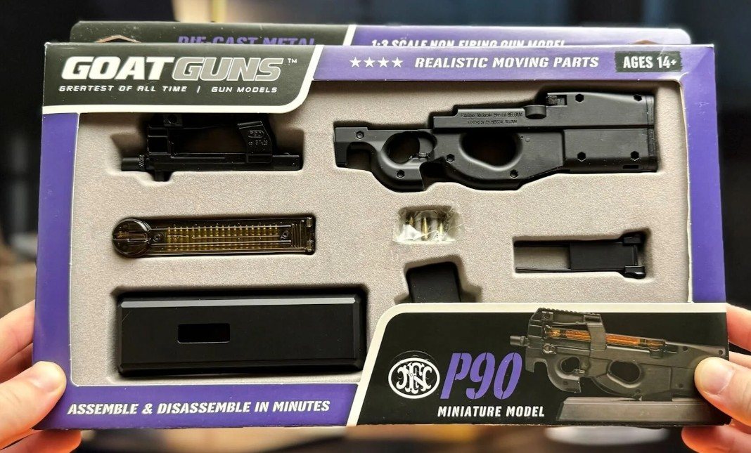 Goat Guns Minature 1/3 Scale Die Cast Fn Herstal P90 Model Submachine ...
