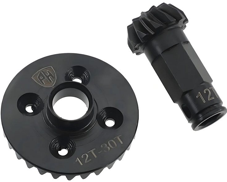 Power Hobby Hi Torque 30/12T Steel Helical Diff Ring/Pinion Gear Rear ...